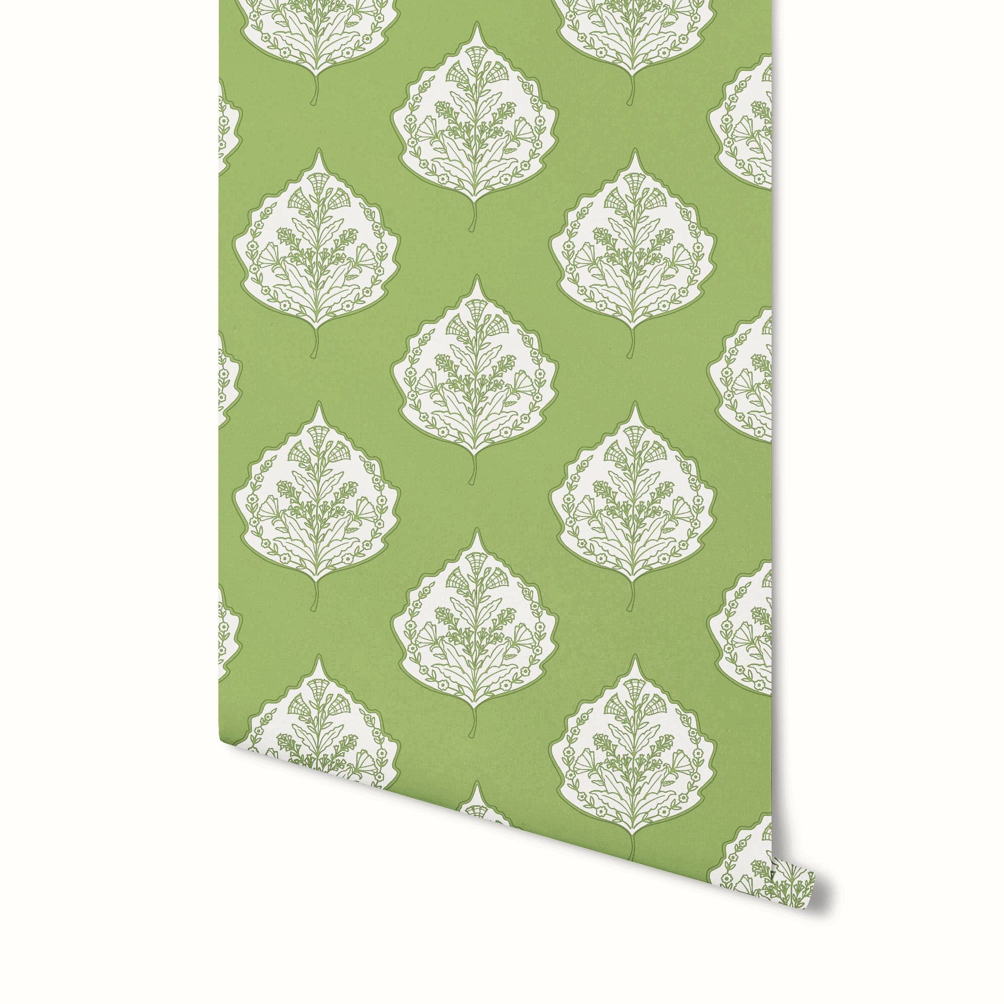 Cottage Leaf Reverse Wallpaper - Color Caravan