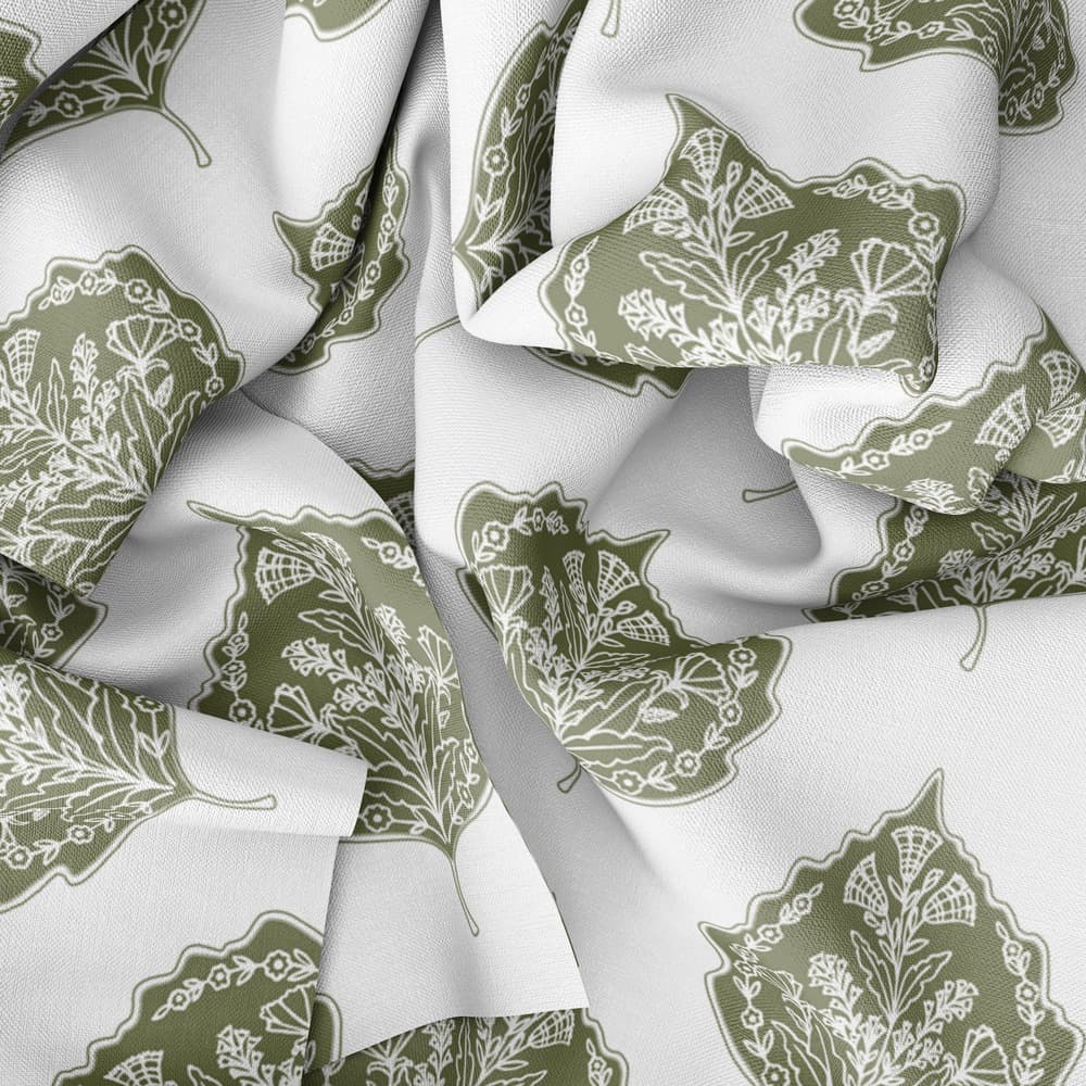 Cottage Leaf Textile - Color Caravan